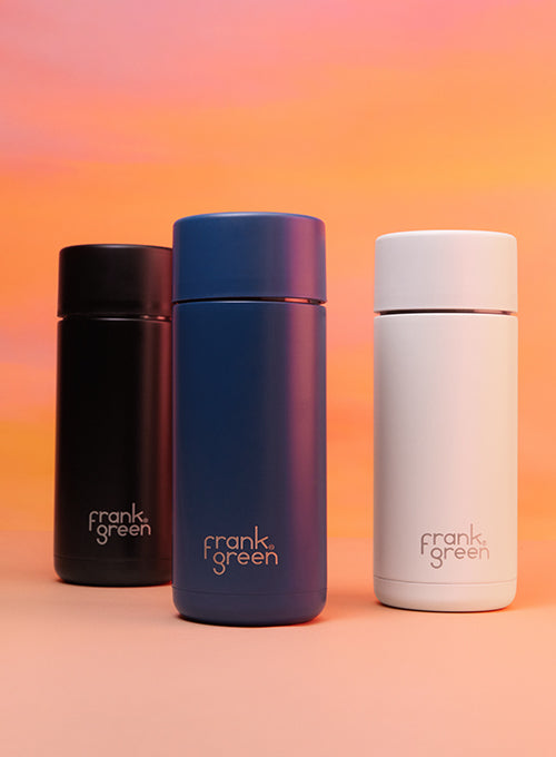 Reusable cups and bottles, stainless steel cups. – frank green UK